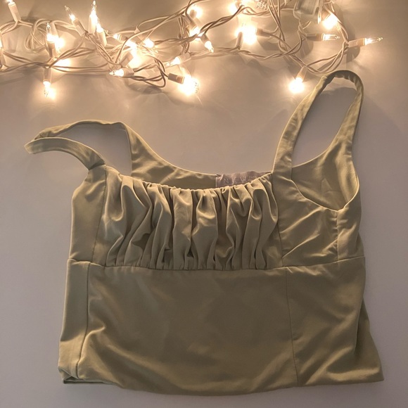 YesStyle | Tops | Yesstyle Green Cute Crop Ruffle Top | Poshmark